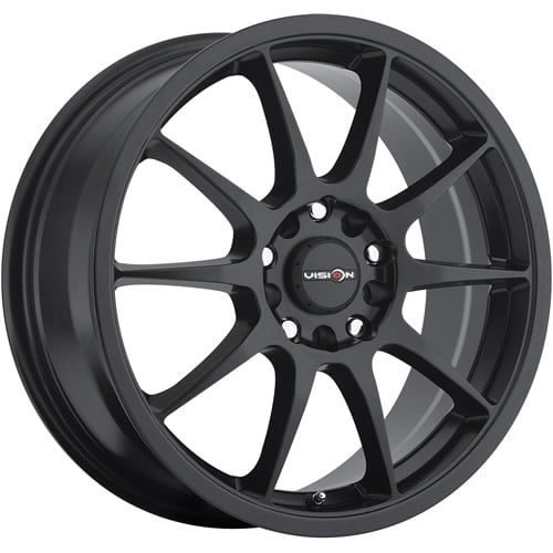 Vision Bane Black Wheel 16x7 +38 5x112 - Off-Road Rim Financing