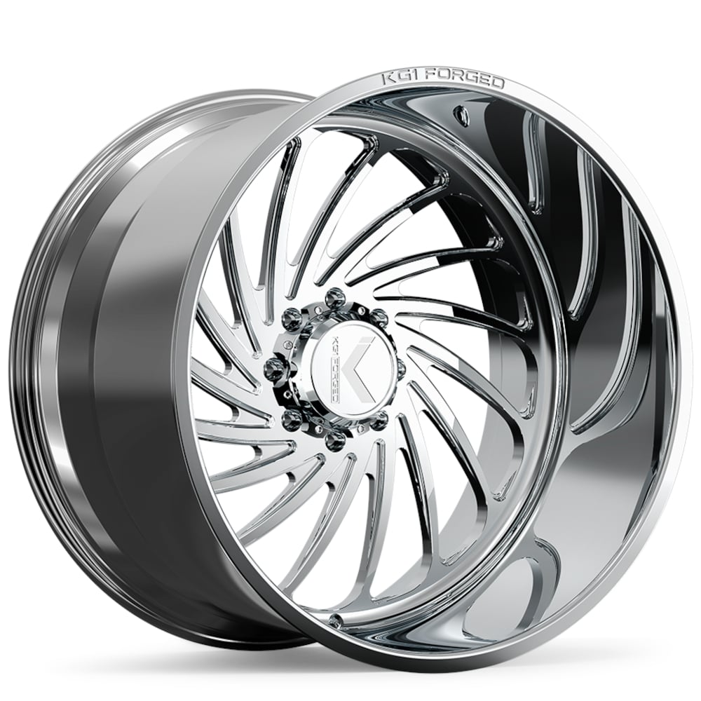 KG1 Forged Bender Polished Wheel 26x16 -101 8x180 - Off-Road Rim Financing