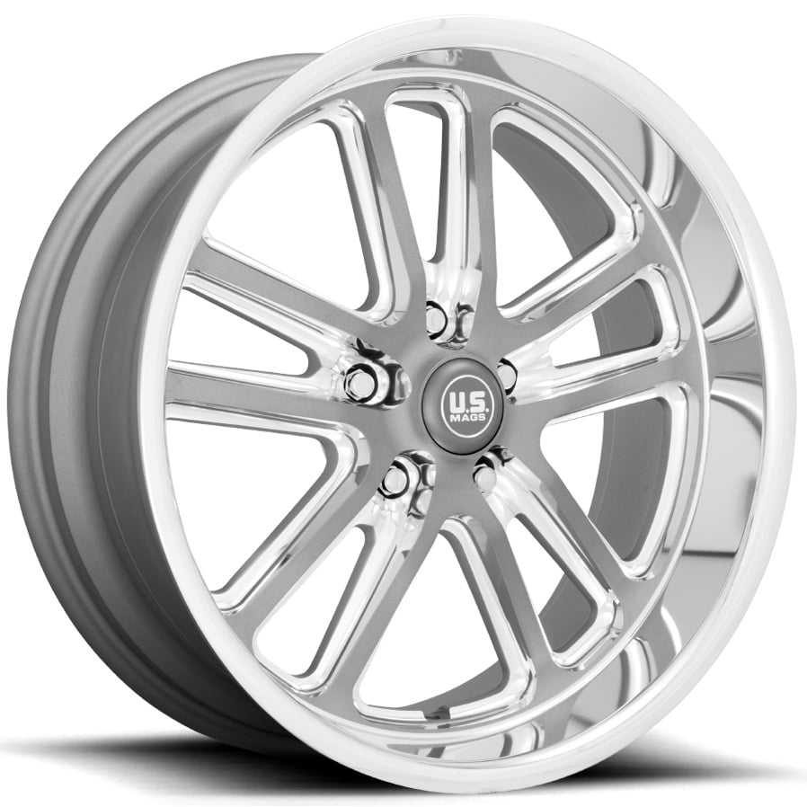 US Mags Bullet Gray/Silver Wheel 22x9 +1 5x5 - Off-Road Rim Financing