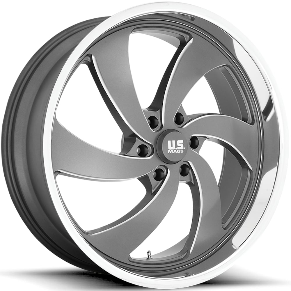 US Mags Desperado 6 Gray/Silver Wheel 24x9 +25 6x135 - Off-Road Rim ...