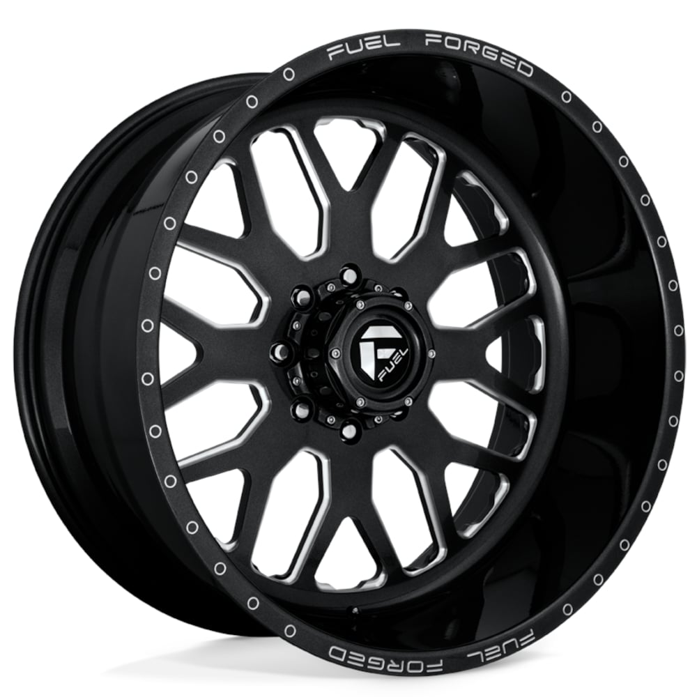 Fuel Forged FF19D Black Wheel 24x12 -50 8x6.5 - Off-Road Rim Financing