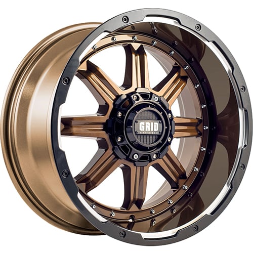 Grid GD10 Bronze/Tan Wheel 17x9 +15 6x135 - Off-Road Rim Financing