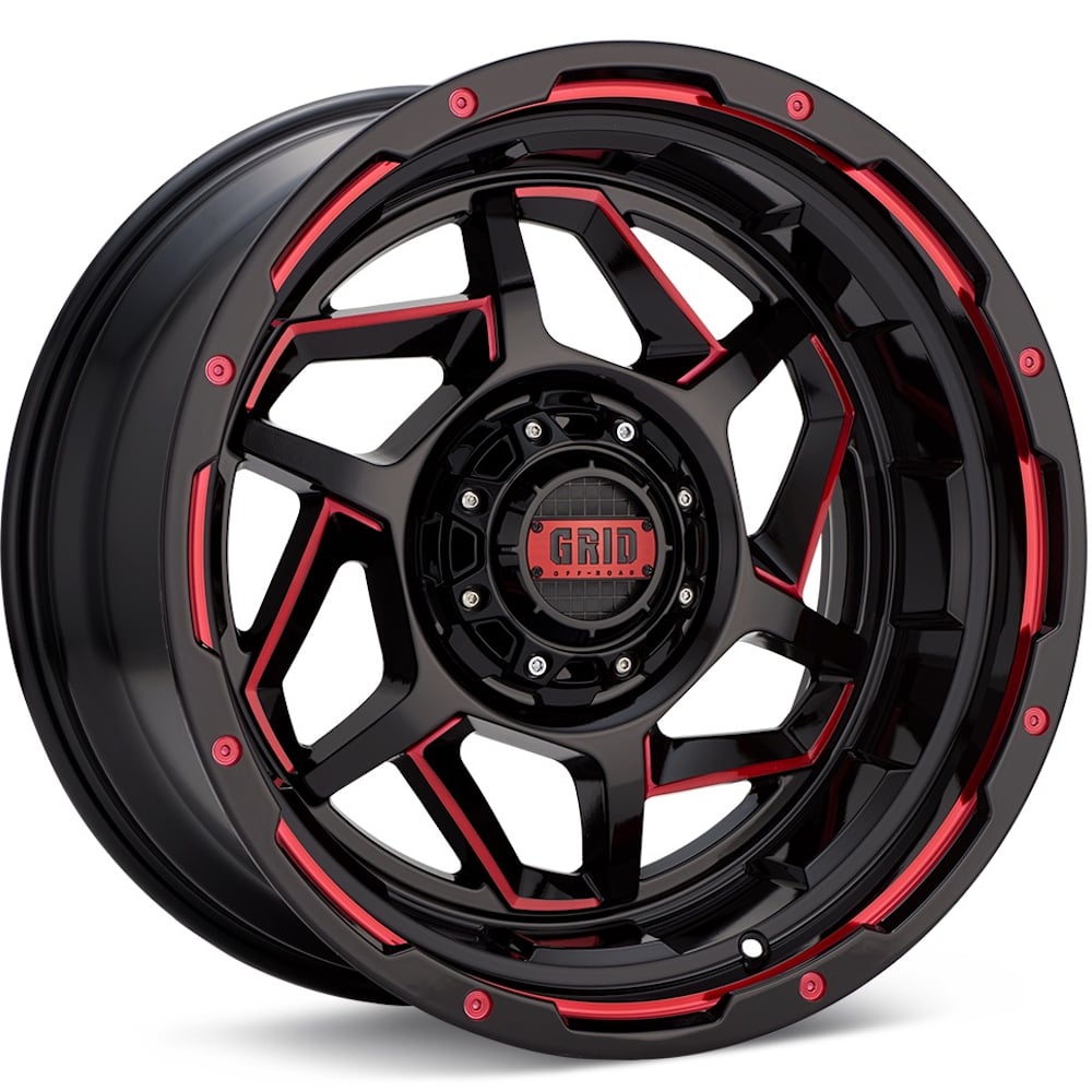 Grid GD14 Black Wheel 20x9 +15 6x135 - Off-Road Rim Financing