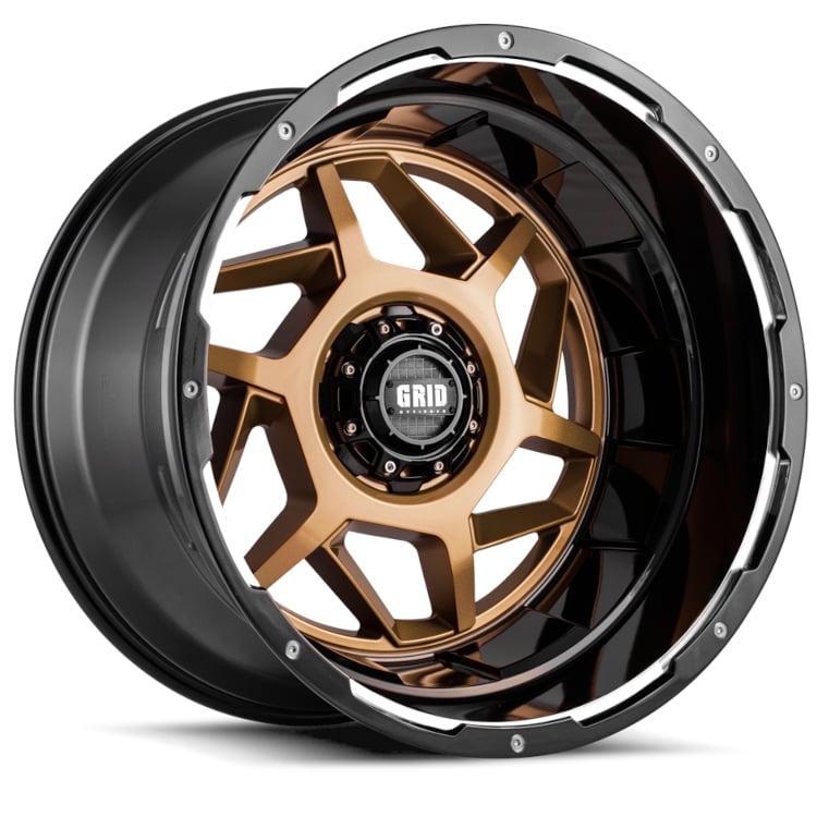 Grid GD14 Bronze/Tan Wheel 17x9 +15 6x120 - Off-Road Rim Financing