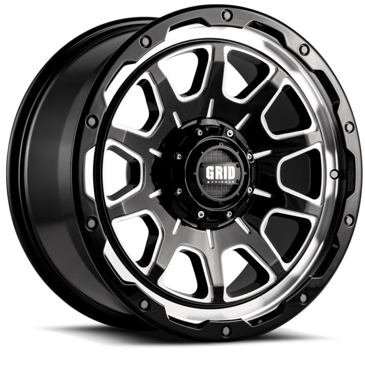 Grid GD15 Black Wheel 17x9 -12 5x5 - Off-Road Rim Financing