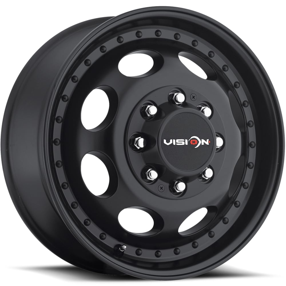 Vision Hauler Dually Black Wheel 16x6 +115 8x170 - Off-Road Rim Financing