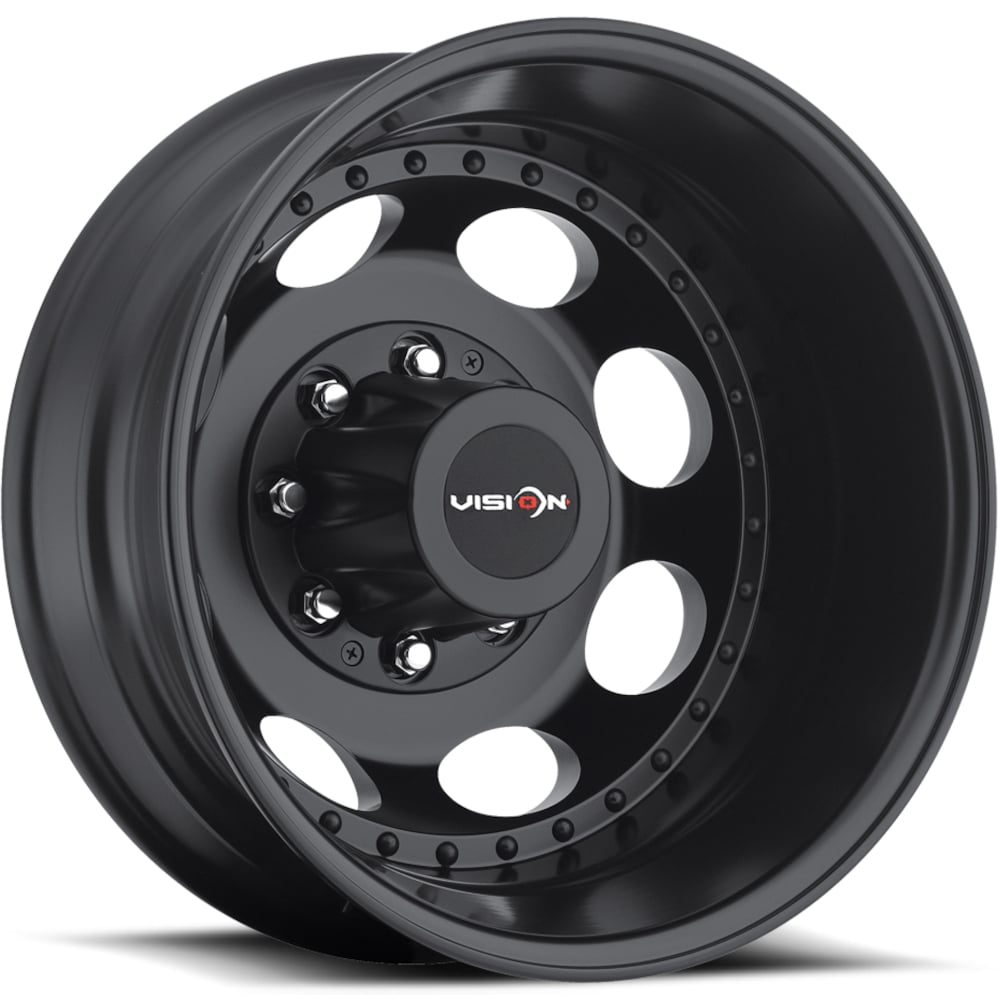 Vision Hauler Dually Black Wheel 17x6.5 -143 8x200 - Off-Road Rim Financing