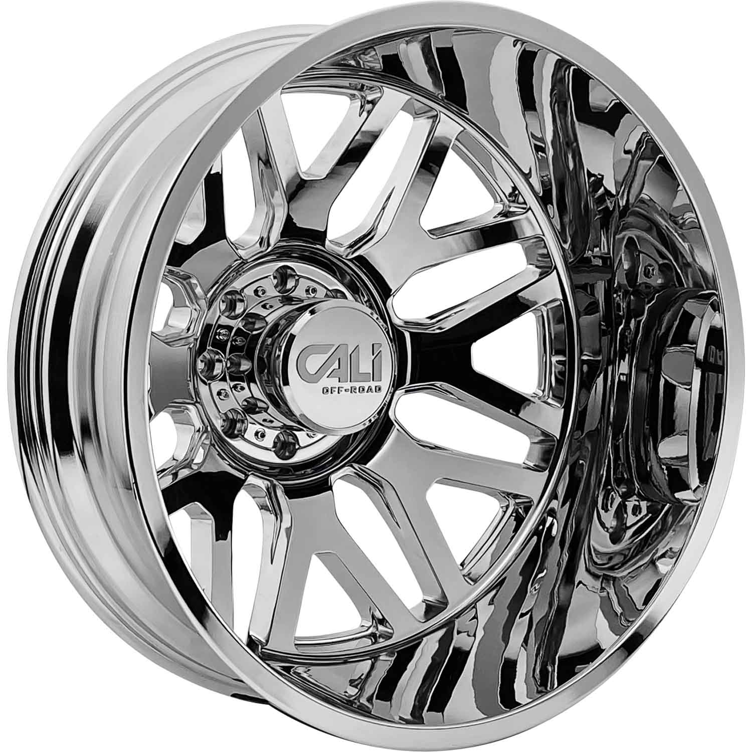 Cali Offroad Invader Dually Chrome Wheel 22x8.25 -232 8x210 - Off-Road ...