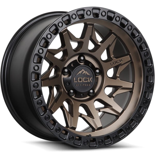 Lock Offroad Wheels Lunatic Bronze/Tan Wheel 17x9 -12 8x180 | Off-Road ...