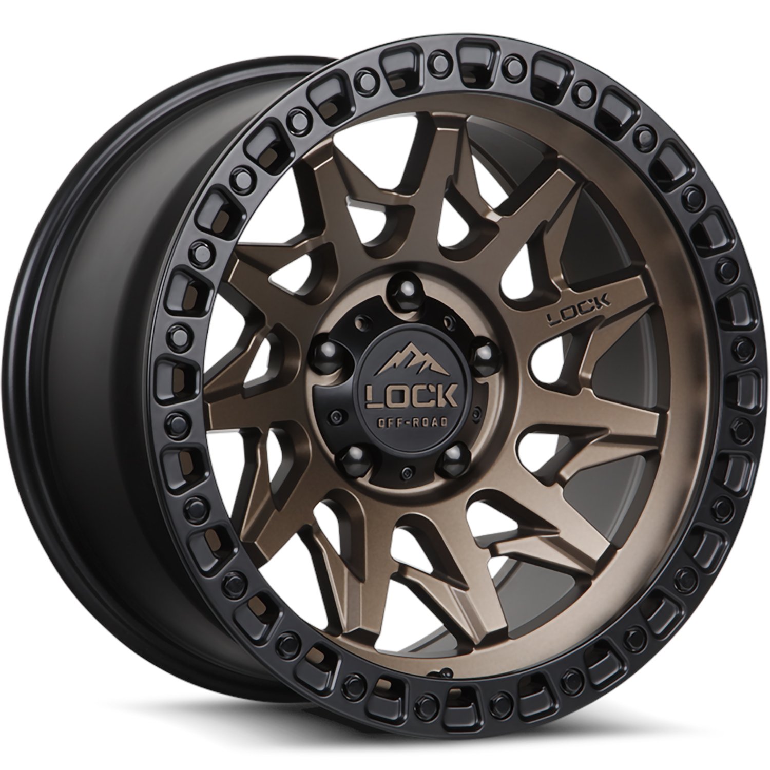 Lock Offroad Wheels Lunatic Bronze/Tan Wheel 20x9 5x5 - Off-Road Rim ...