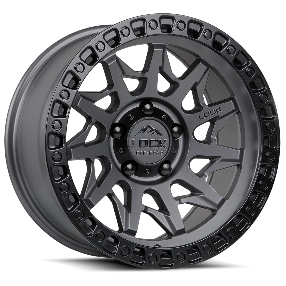 Lock Offroad Wheels Lunatic Gray/Silver Wheel 17x9 +1 5x5 - Off-Road ...