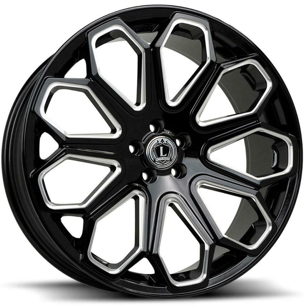 Luxxx Alloys LUX29 Black Wheel 22x9 +20 5x120 - Off-Road Rim Financing