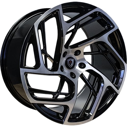 Marquee Luxury M1002 Black Wheel 20x9 +15 5x115 - Off-Road Rim Financing