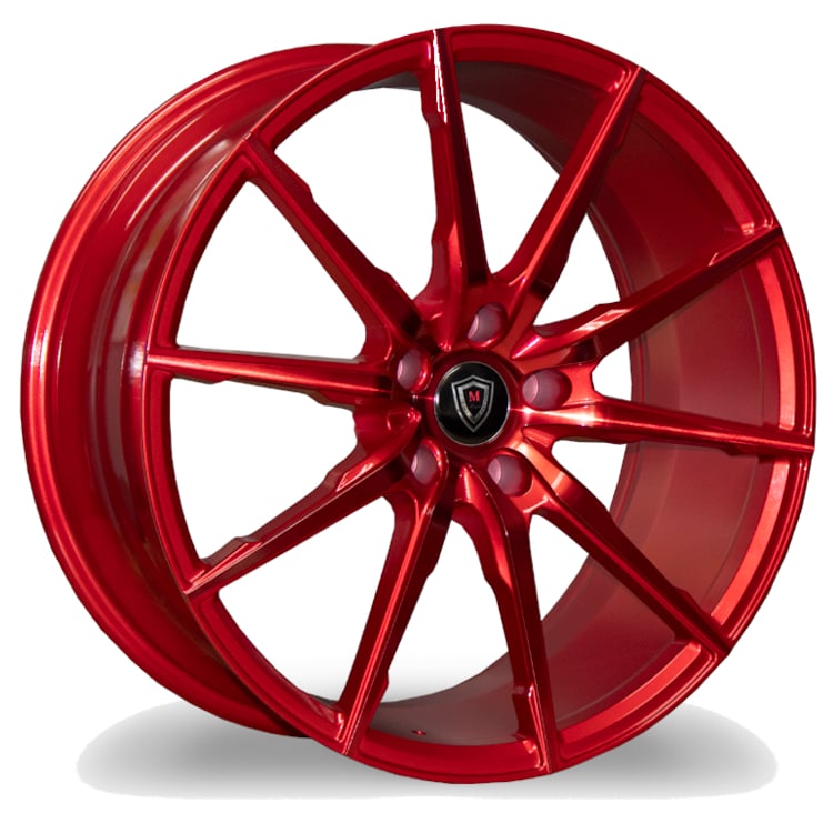Marquee Luxury M1035 Red Wheel 20x9 +35 5x120 - Off-Road Rim Financing