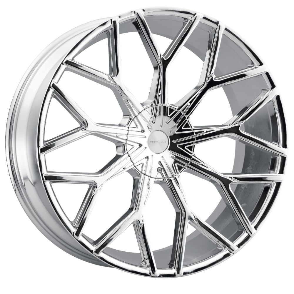 Privelux PL9 Chrome Wheel 18x8 +35 - Off-Road Rim Financing