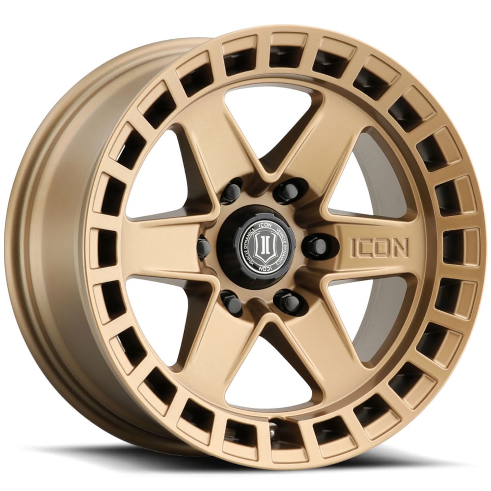 Icon Alloys Raider Bronze/Tan Wheel 17x8.5 6x120 - Off-Road Rim Financing