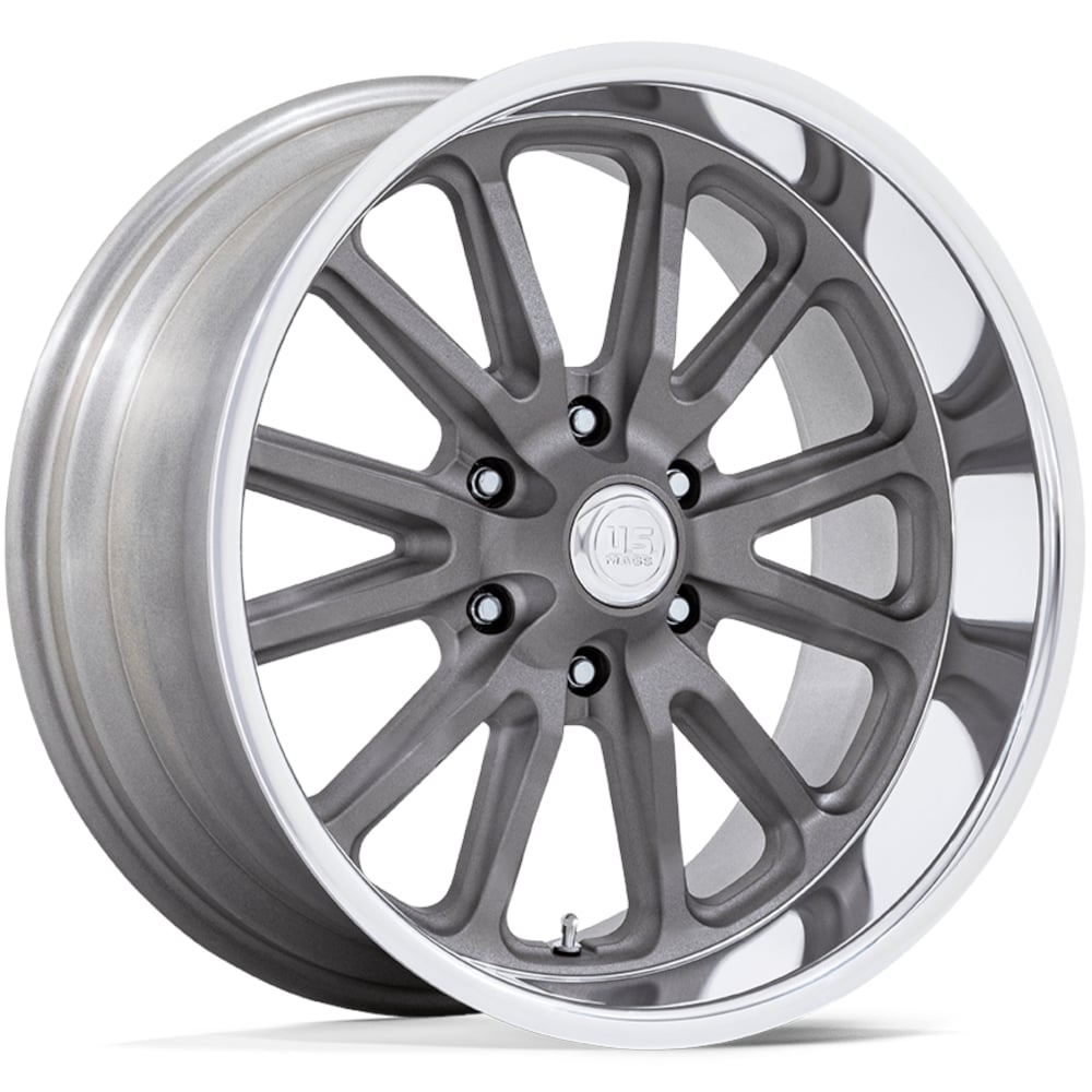 US Mags Rambler 6 Gray/Silver Wheel 20x8 +1 6x5.5 - Off-Road Rim Financing