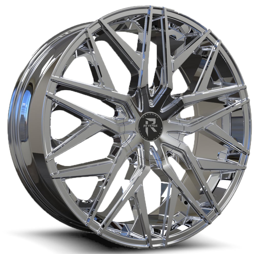 Revenge Luxury RL-104 Chrome Wheel 18x8 +35 5x120 - Off-Road Rim Financing