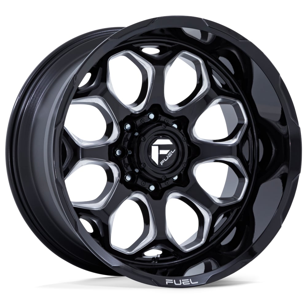 Fuel Scepter Black Wheel 20x9 +1 8x180 - Off-Road Rim Financing