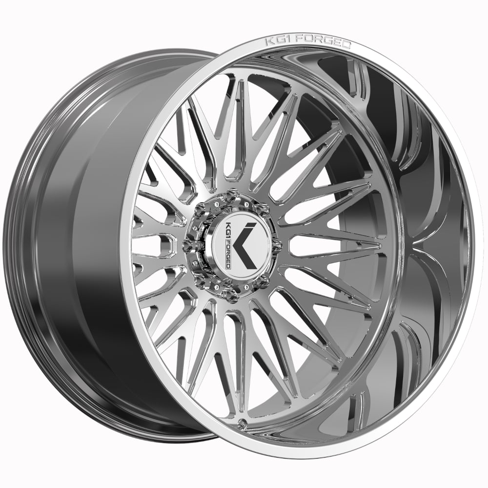 KG1 Forged Seismic Polished Wheel 24x14 -76 8x170 - Off-Road Rim Financing
