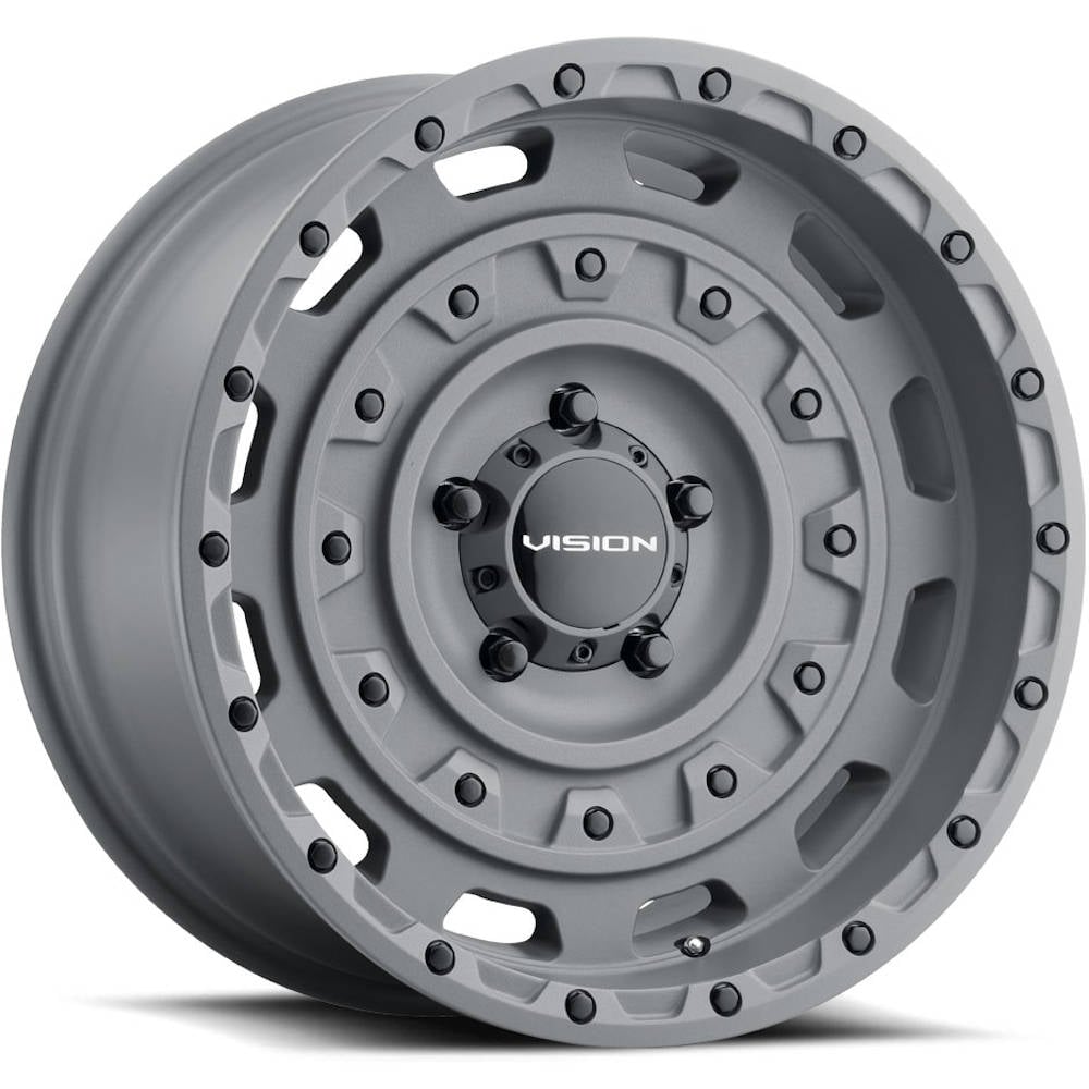 Vision Tactical Gray/Silver Wheel 18x9.5 -18 6x135 - Off-Road Rim Financing