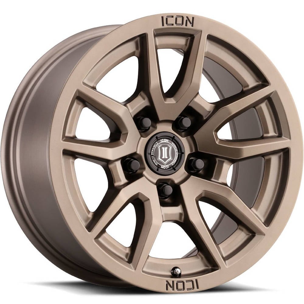 Icon Alloys Vector 5 Bronze/Tan Wheel 17x8.5 -6 5x5 - Off-Road Rim ...