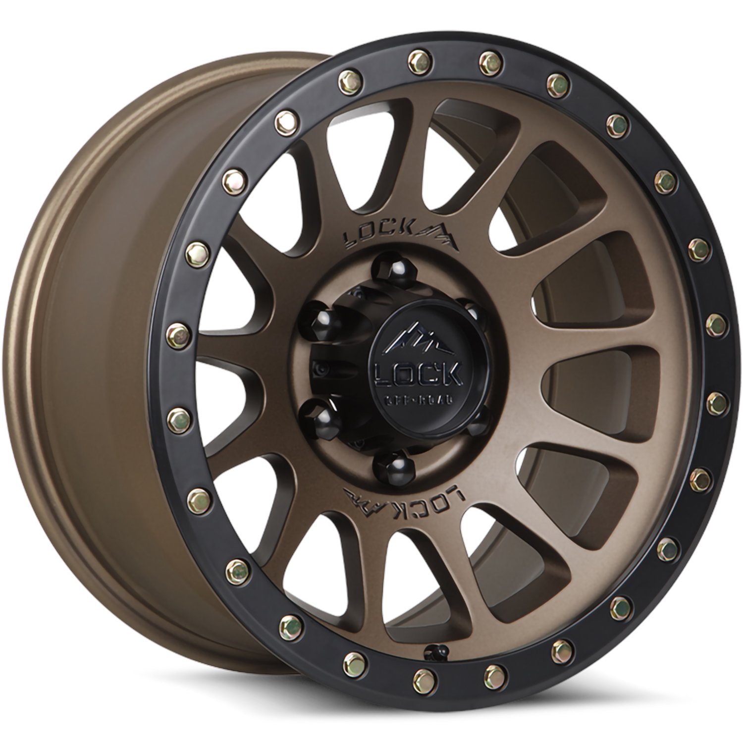 Lock Offroad Wheels Yosemite Bronze/Tan Wheel 17x9 6x5.5 - Off-Road Rim ...