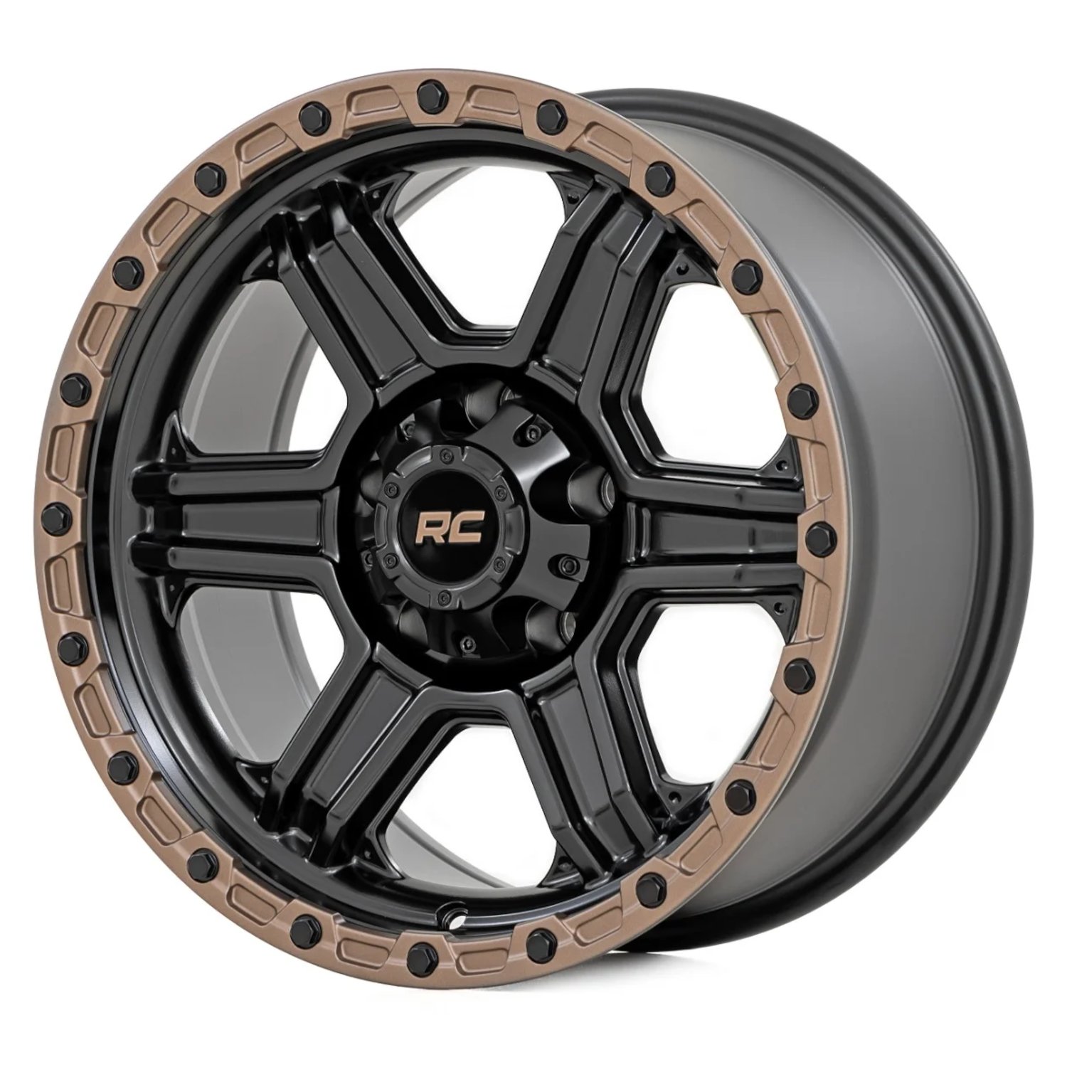 Rough Country 79 Series Black Wheel 18x9 -12 8x6.5 - Off-Road Rim Financing