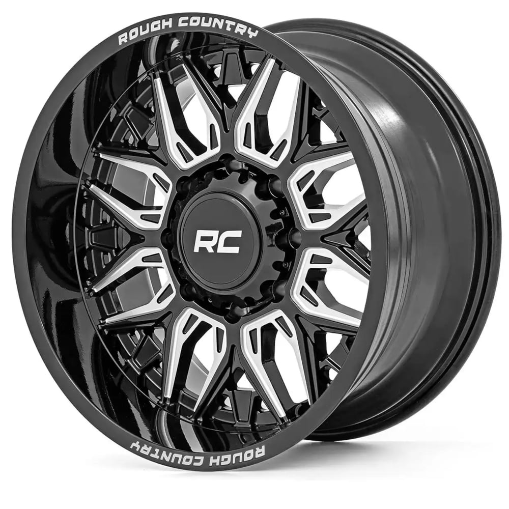Rough Country 86 Series Black Wheel 22x10 -25 6x5.5 - Off-Road Rim ...