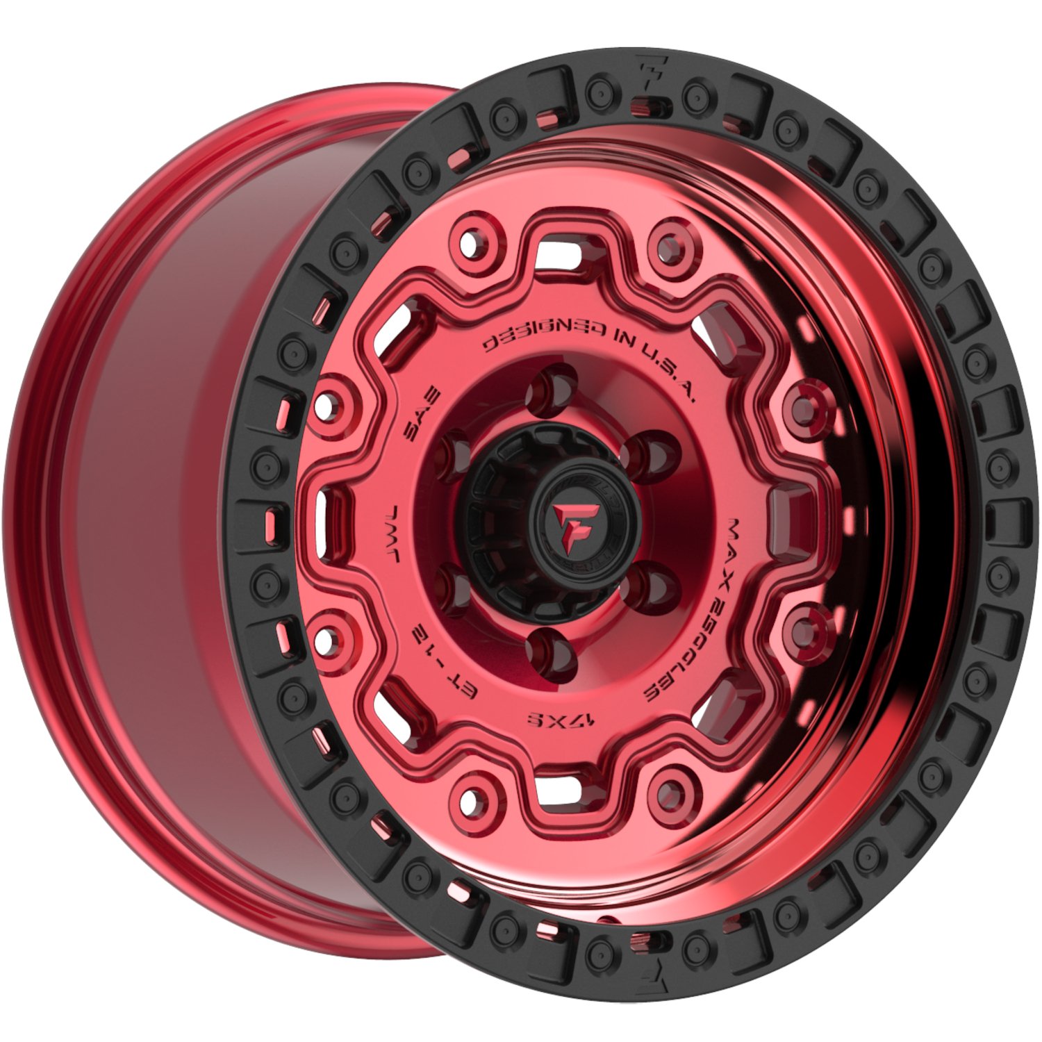 Fittipaldi Offroad FT100 Red Wheel 20x9 5x5 - Off-Road Rim Financing