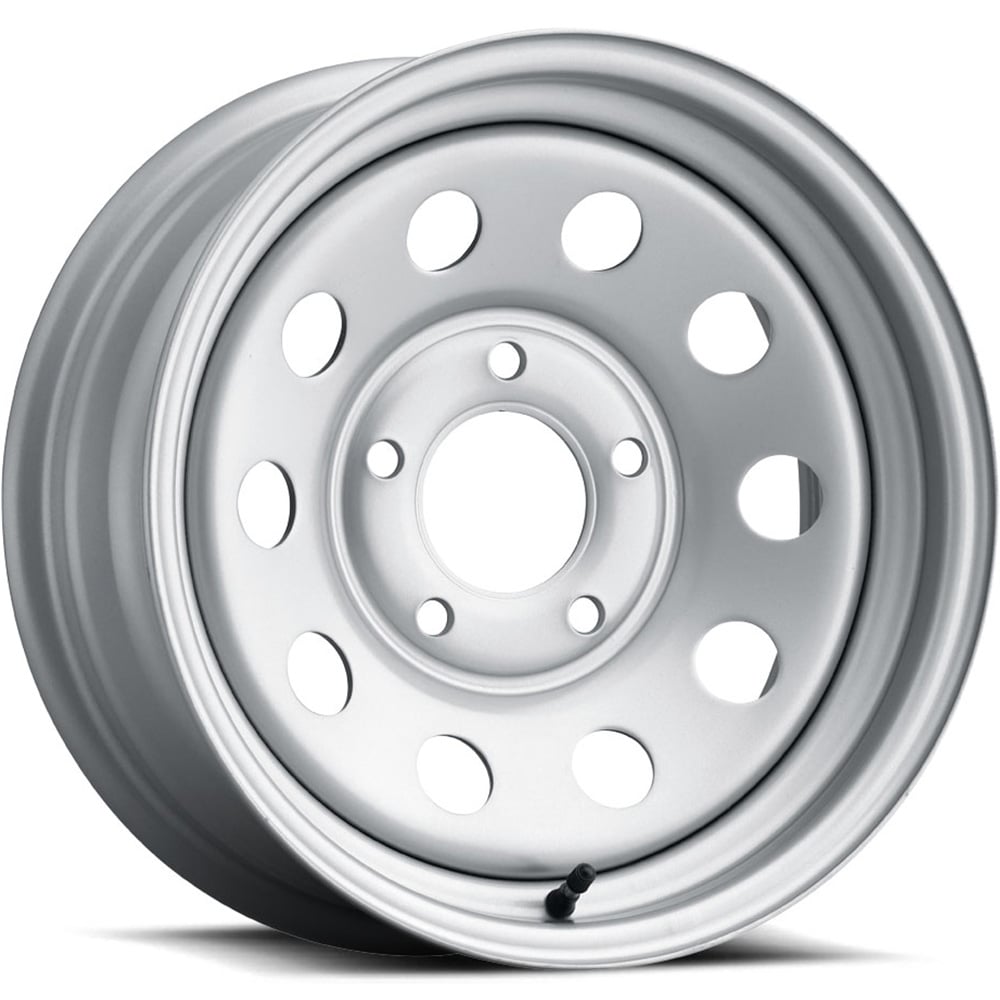 Liquid Metal LM Mod Gray/Silver Wheel 15x6 5x4.5 - Off-Road Rim Financing