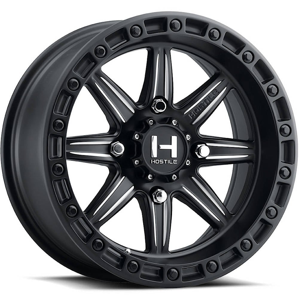Hostile UTV Alpha Black Wheel 15x7 +13 4x137 - Off-Road Rim Financing