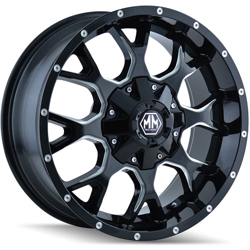 Mayhem Warrior Black Wheel 20x9 +18 6x120 - Off-Road Rim Financing