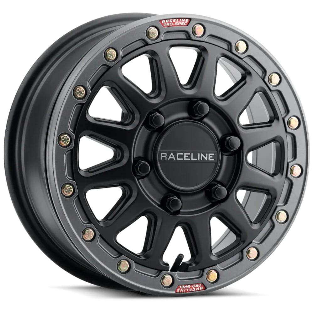 Raceline UTV Alpha Beadlock Black Wheel 15x10 +25 6x5.5 - Off-Road Rim ...