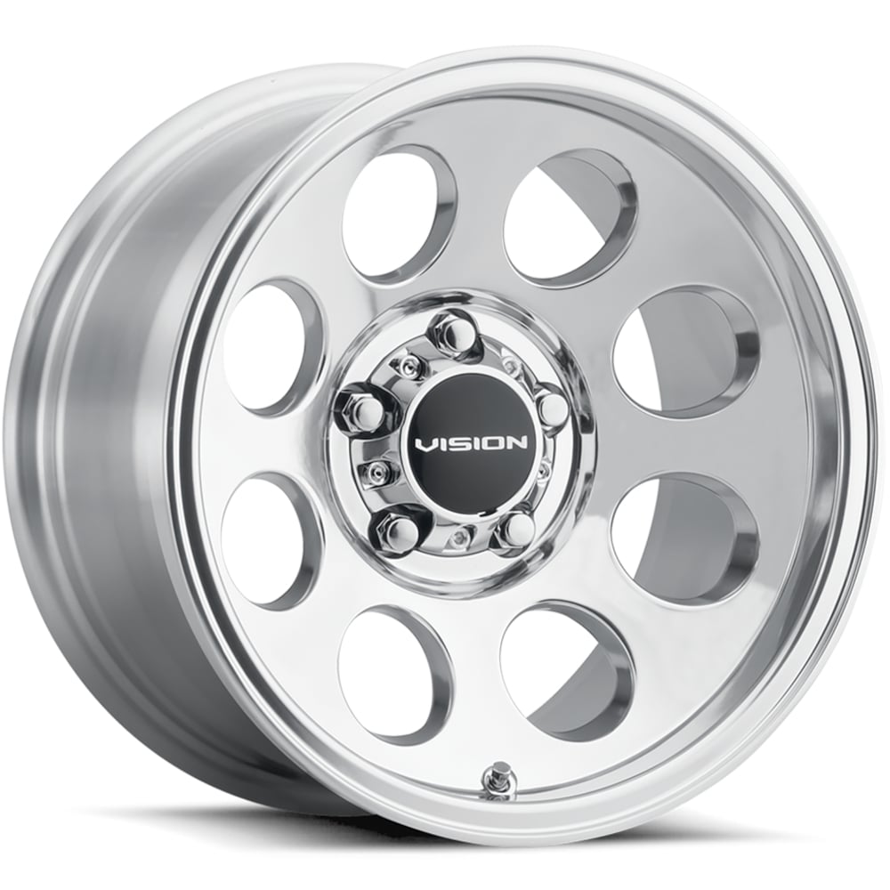 Vision Midway Polished Wheel 15x6 +38 4x156 - Off-Road Rim Financing