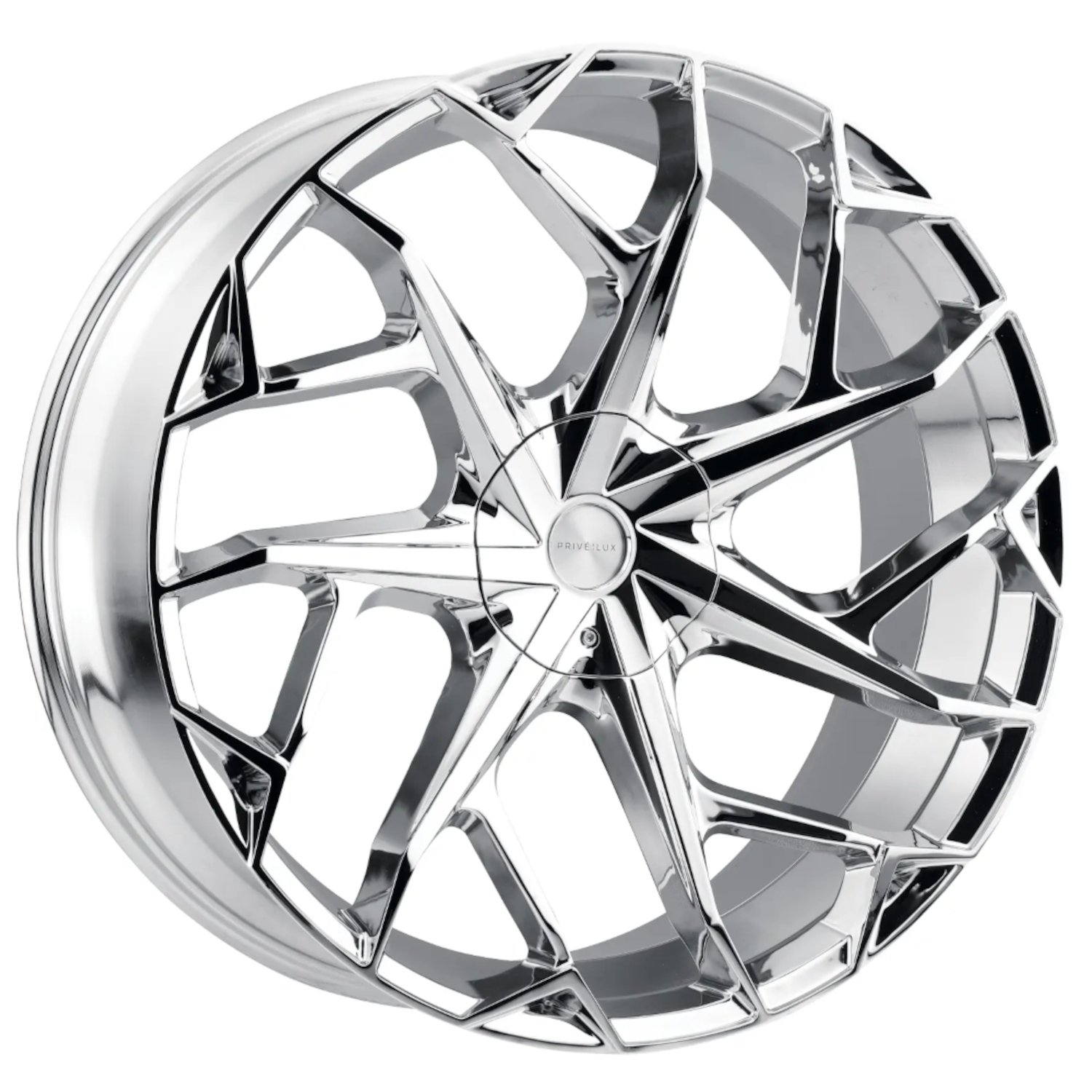 Privelux PL18 Chrome Wheel 22x9.5 +15 Blank - Off-Road Rim Financing