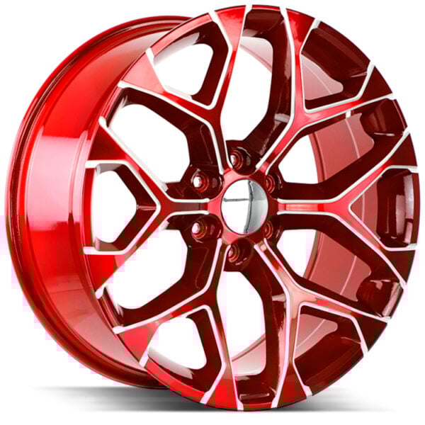 OE Replica Wheels Chevrolet Snowflake Red Wheel 22x9 +30 6x5.5 | Off ...