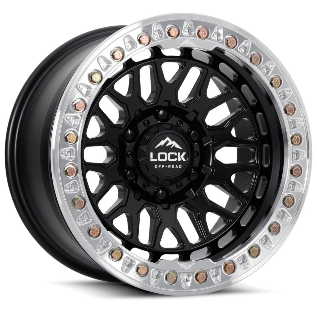 Lock Offroad Wheels Invader Beadlock Black Wheel 17x9 -12 6x5.5 | Off ...